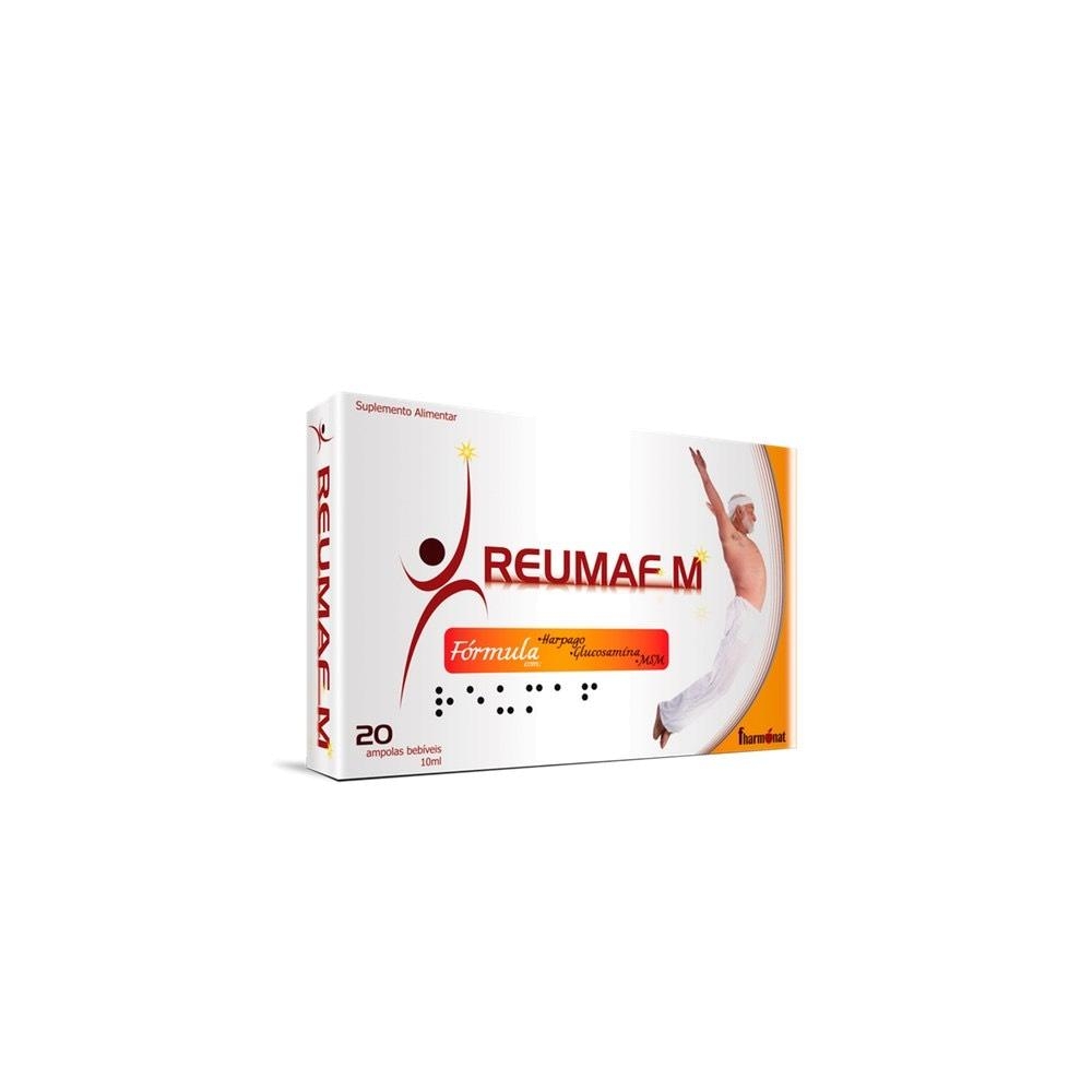 Reumafm + Glucosamina 20 ampolas bebiveis de 10 ml - Fharmonat