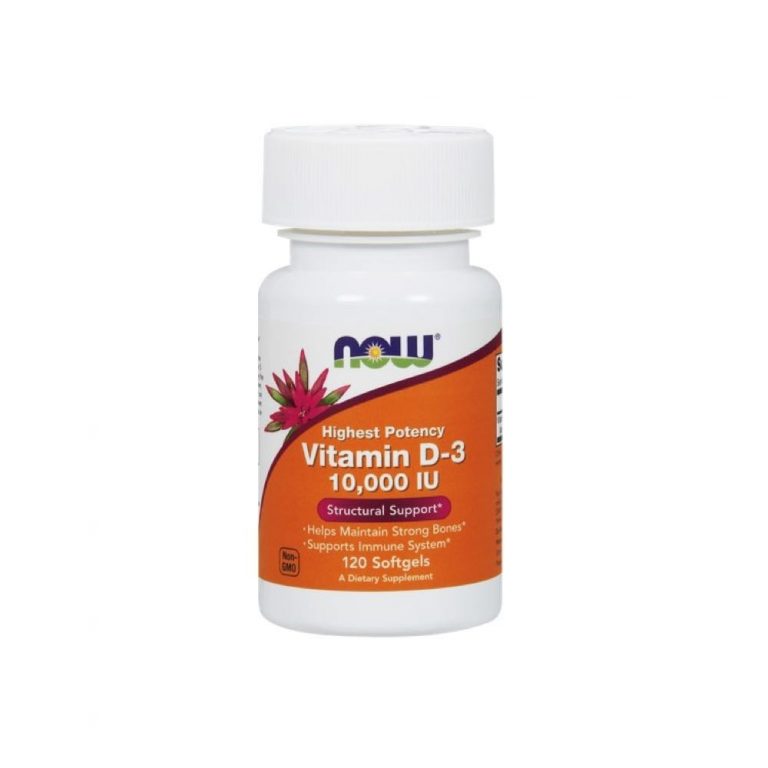 Vitamina D-3 10,000 U.I. - Now - Lifenatura