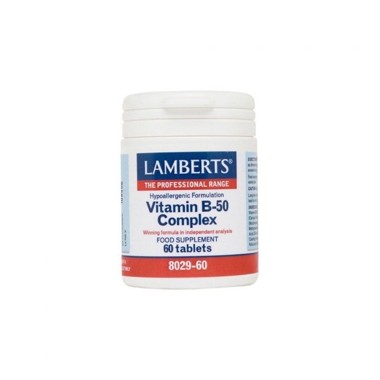Vitamina B-50 Complex 60 comprimidos - Lamberts