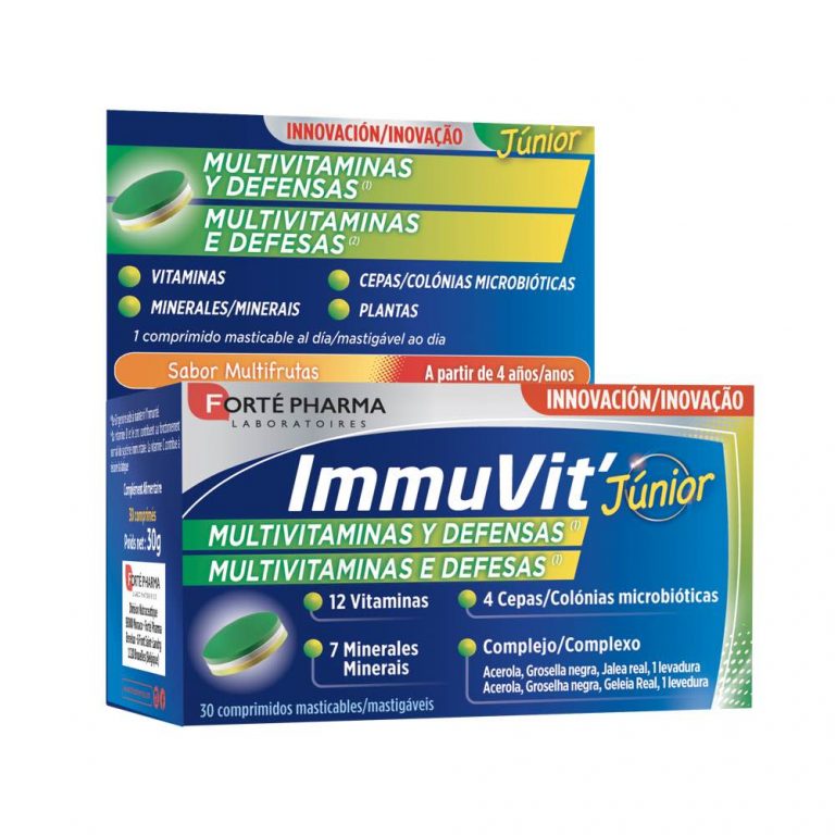 Forte Pharma Immuvit Júnior 30 comprimidos - Lifenatura