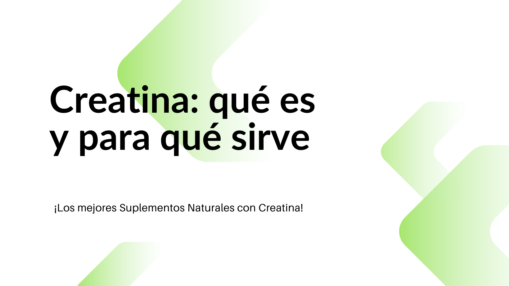 Para que sirve la Creatina? Y sus Benefícios - Lifenatura